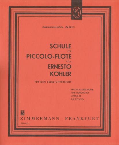 Schule Fur Piccolo Flote - E. Kohler Spartiti Flauto Online | Suono Flauti