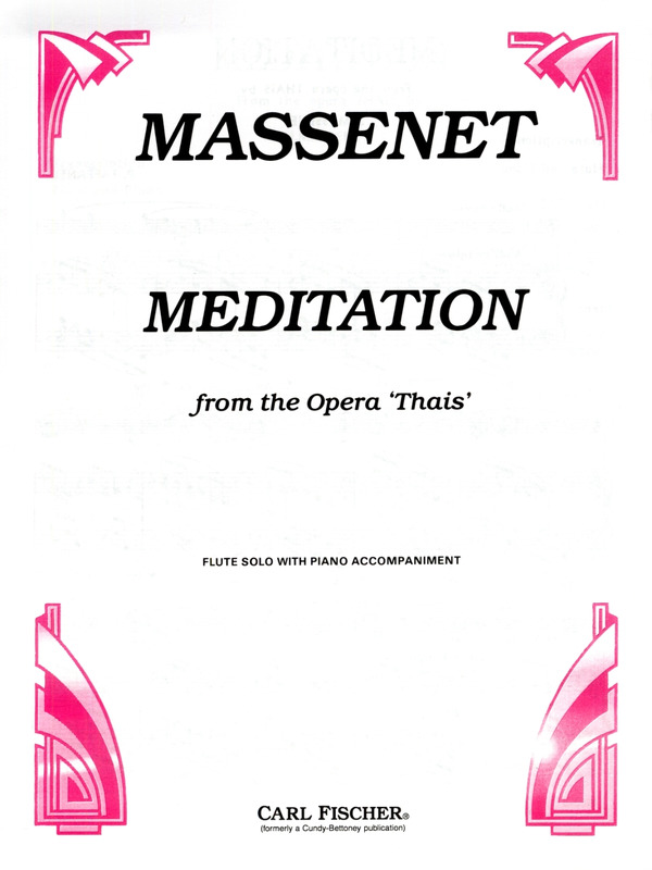 Meditation From The Opera 'Thais' - Jules Massenet Spartiti Flauto ...