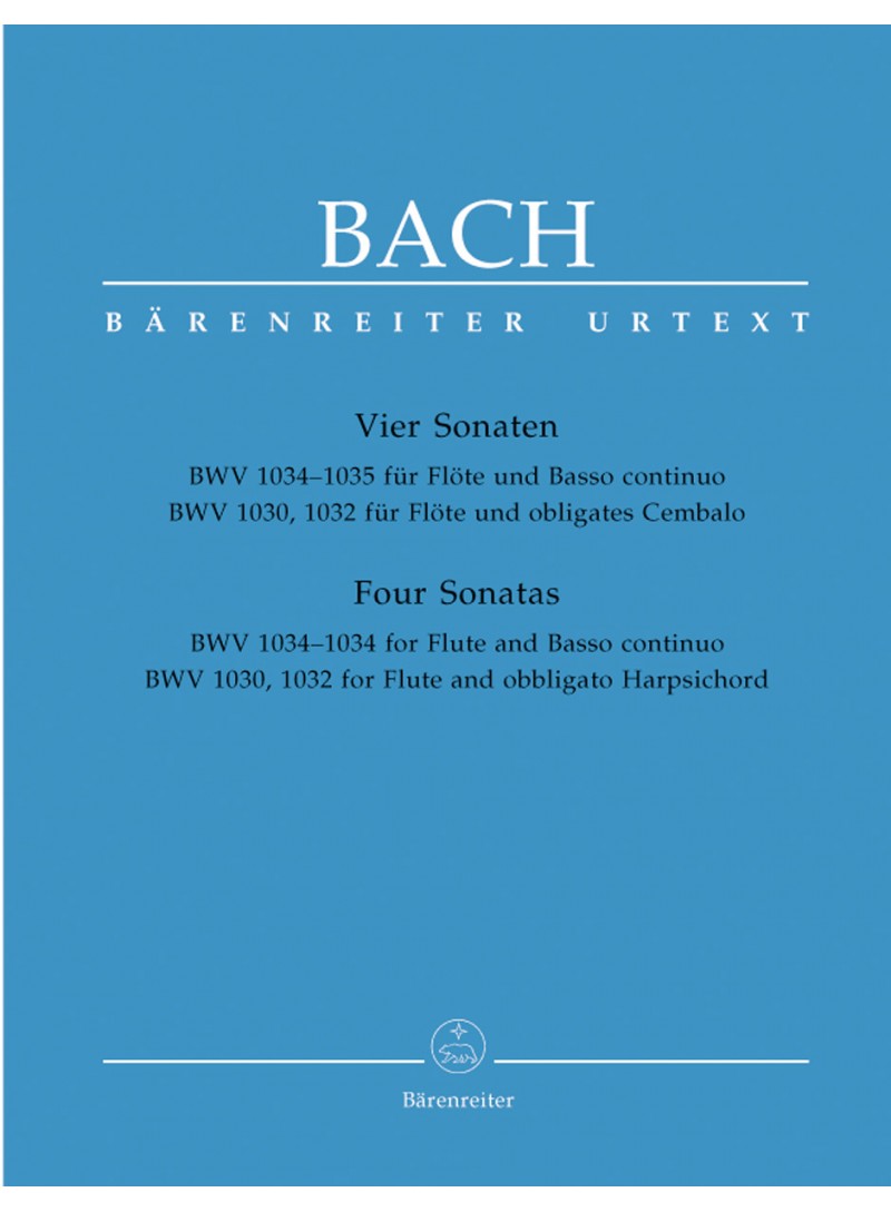 Four Flute Sonatas BWV 1030,1032,1034,1035 - Johann Sebastian Bach ...
